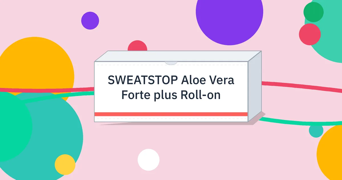 Symbolbild: Packung mit der Aufschrift SWEATSTOP Aloe Vera Forte plus Roll-on (PZN 03904110) – Verfügbarkeit und Bezug in Apotheken in Frankfurt am Main
