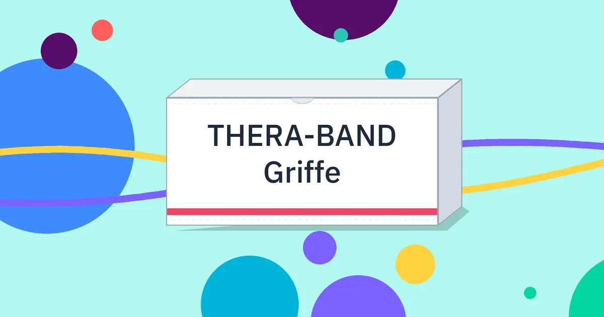 Symbolbild: Packung mit der Aufschrift THERA-BAND Griffe (PZN 00226939) – Verfügbarkeit und Bezug in Apotheken in Frankfurt am Main