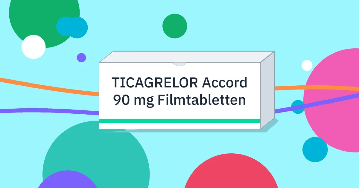 Symbolbild: Packung mit der Aufschrift TICAGRELOR Accord 90 mg Filmtabletten (PZN 19740231) – Verfügbarkeit und Bezug in Apotheken in Frankfurt am Main