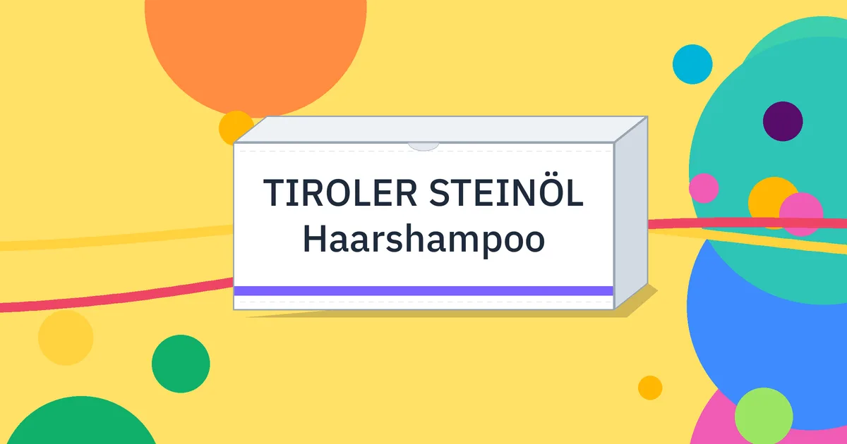 Symbolbild: Packung mit der Aufschrift TIROLER STEINÖL Haarshampoo (PZN 20598583) – Verfügbarkeit und Bezug in Apotheken in Frankfurt am Main