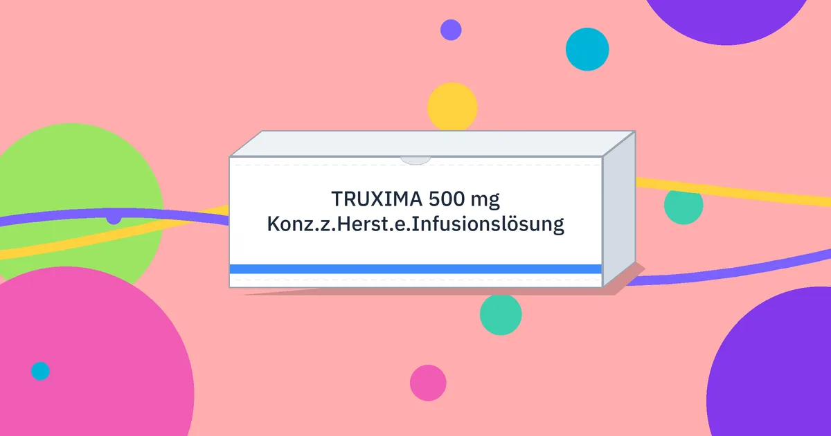 Symbolbild: Packung mit der Aufschrift TRUXIMA 500 mg Konz.z.Herst.e.Infusionslösung (PZN 19660377) – Verfügbarkeit und Bezug in Apotheken in Frankfurt am Main