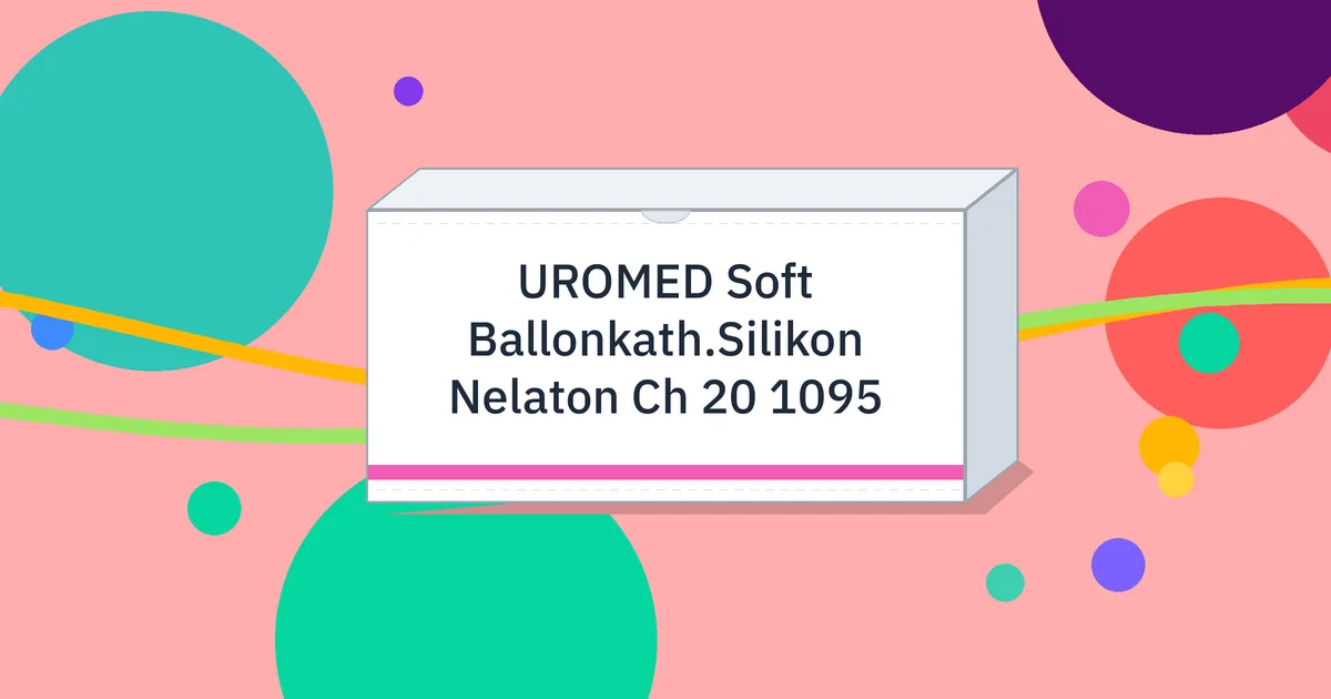 Symbolbild: Packung mit der Aufschrift UROMED Soft Ballonkath.Silikon Nelaton Ch 20 1095 (PZN 04741561) – Verfügbarkeit und Bezug in Apotheken in Frankfurt am Main