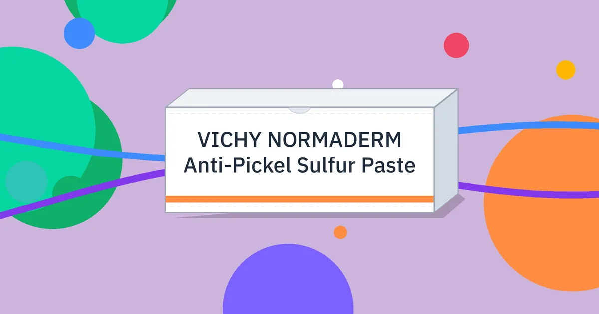 Symbolbild: Packung mit der Aufschrift VICHY NORMADERM Anti-Pickel Sulfur Paste (PZN 14333254) – Verfügbarkeit und Bezug in Apotheken in Frankfurt am Main