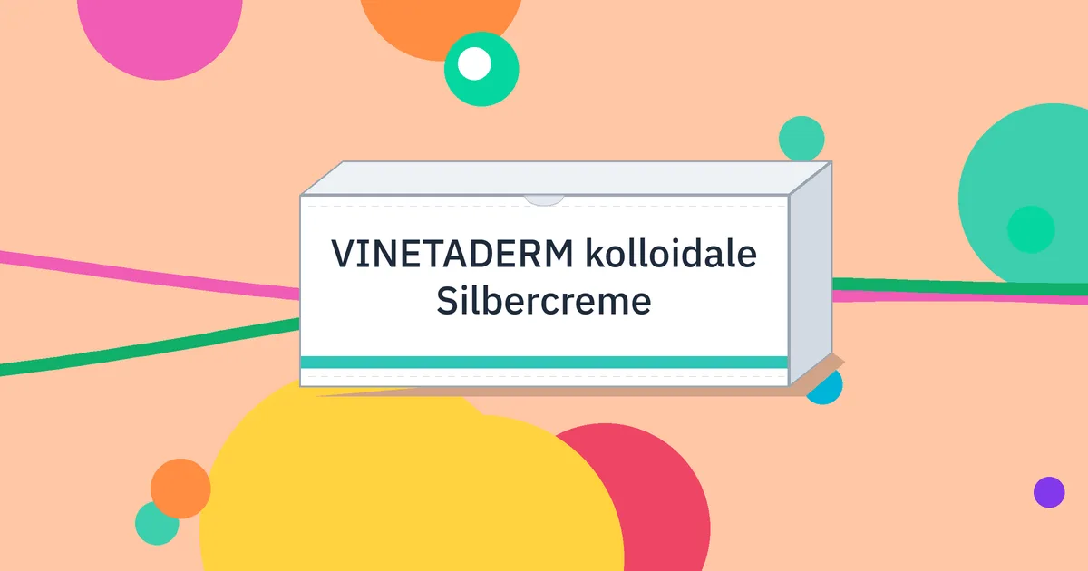 Symbolbild: Packung mit der Aufschrift VINETADERM kolloidale Silbercreme (PZN 18370022) – Verfügbarkeit und Bezug in Apotheken in Frankfurt am Main