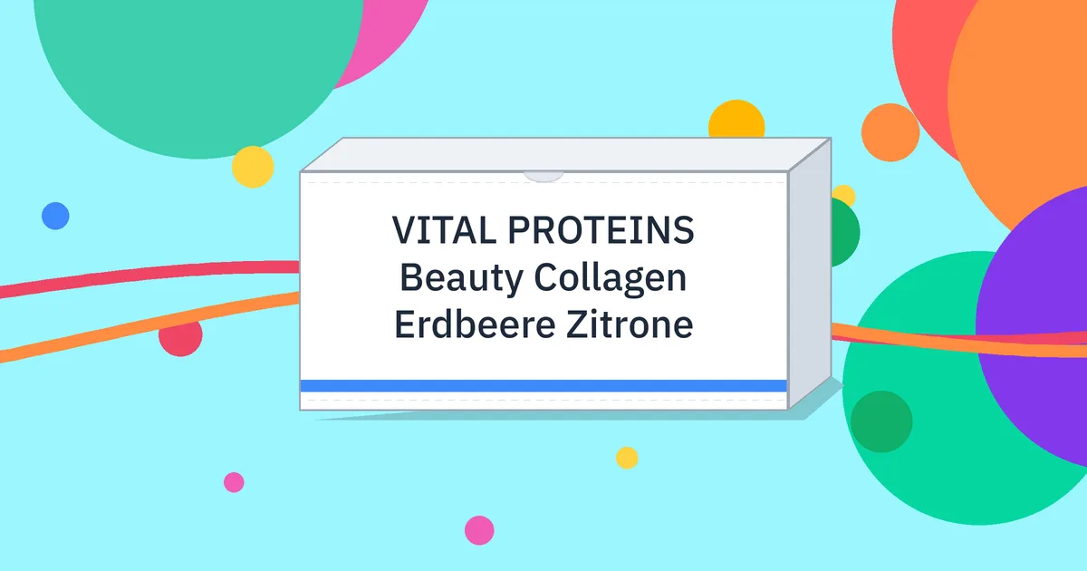 Symbolbild: Packung mit der Aufschrift VITAL PROTEINS Beauty Collagen Erdbeere Zitrone (PZN 17982786) – Verfügbarkeit und Bezug in Apotheken in Frankfurt am Main