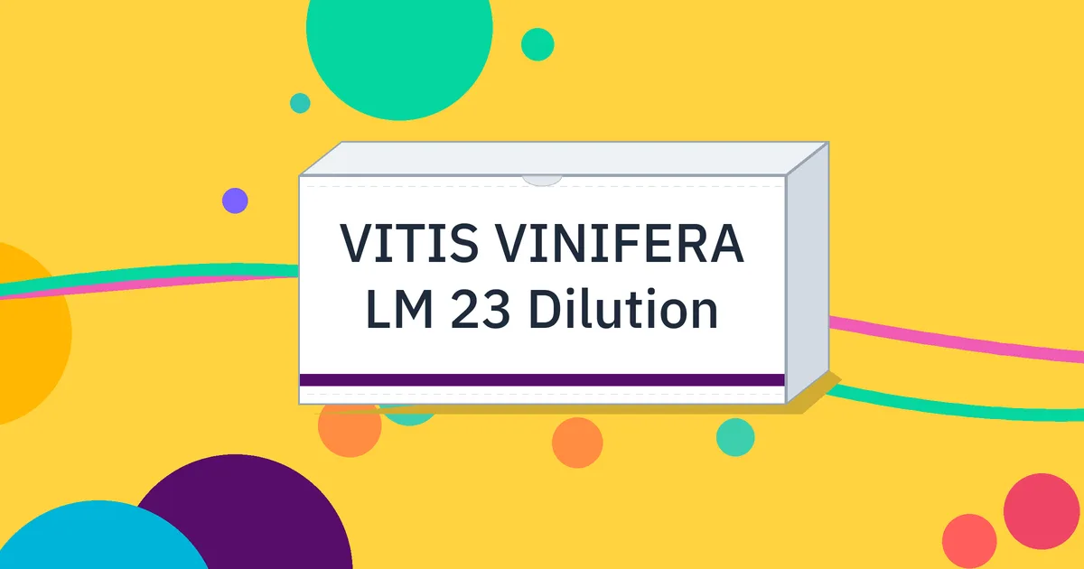 Symbolbild: Packung mit der Aufschrift VITIS VINIFERA LM 23 Dilution (PZN 13279920) – Verfügbarkeit und Bezug in Apotheken in Frankfurt am Main