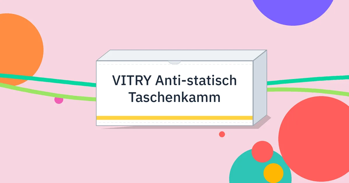 Symbolbild: Packung mit der Aufschrift VITRY Anti-statisch Taschenkamm (PZN 11508919) – Verfügbarkeit und Bezug in Apotheken in Frankfurt am Main