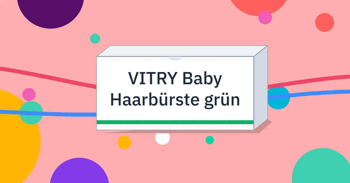 Symbolbild: Packung mit der Aufschrift VITRY Baby Haarbürste grün (PZN 19066220) – Verfügbarkeit und Bezug in Apotheken in Frankfurt am Main