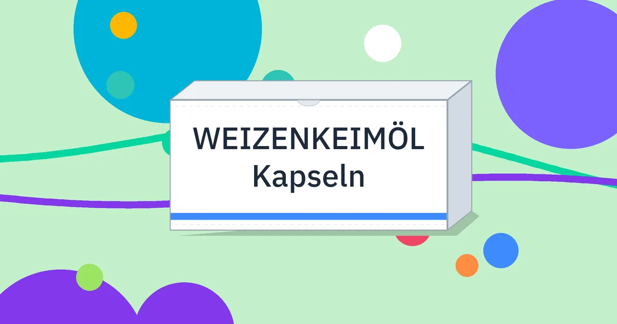 Symbolbild: Packung mit der Aufschrift WEIZENKEIMÖL Kapseln (PZN 02519597) – Verfügbarkeit und Bezug in Apotheken in Frankfurt am Main