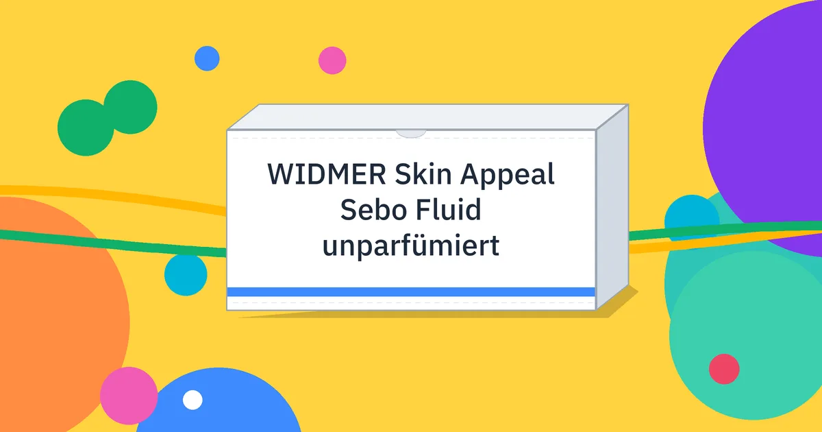 Symbolbild: Packung mit der Aufschrift WIDMER Skin Appeal Sebo Fluid unparfümiert (PZN 09921865) – Verfügbarkeit und Bezug in Apotheken in Frankfurt am Main