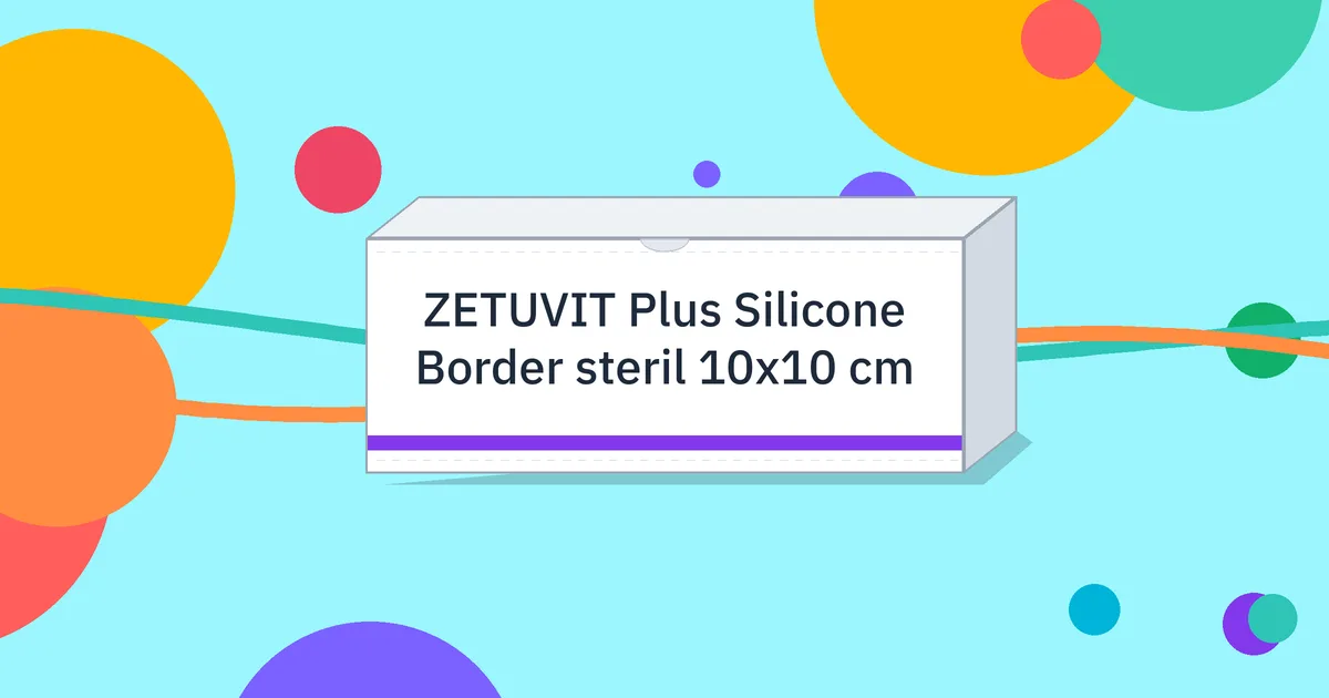 Symbolbild: Packung mit der Aufschrift ZETUVIT Plus Silicone Border steril 10x10 cm (PZN 18716928) – Verfügbarkeit und Bezug in Apotheken in Frankfurt am Main