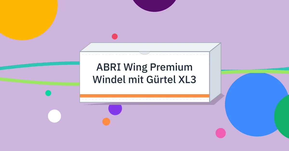 Symbolbild: Packung mit der Aufschrift ABRI Wing Premium Windel mit Gürtel XL3 (PZN 14409313) – Verfügbarkeit und Bezug in Apotheken in Frankfurt am Main
