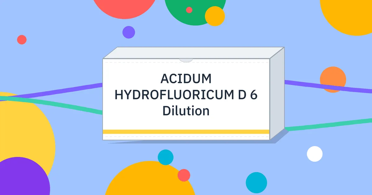 Symbolbild: Packung mit der Aufschrift ACIDUM HYDROFLUORICUM D 6 Dilution (PZN 01754534) – Verfügbarkeit und Bezug in Apotheken in Frankfurt am Main