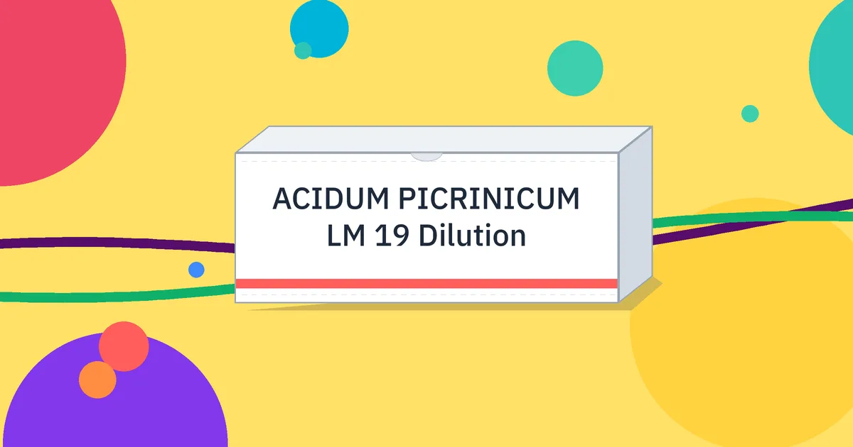 Symbolbild: Packung mit der Aufschrift ACIDUM PICRINICUM LM 19 Dilution (PZN 12753644) – Verfügbarkeit und Bezug in Apotheken in Frankfurt am Main