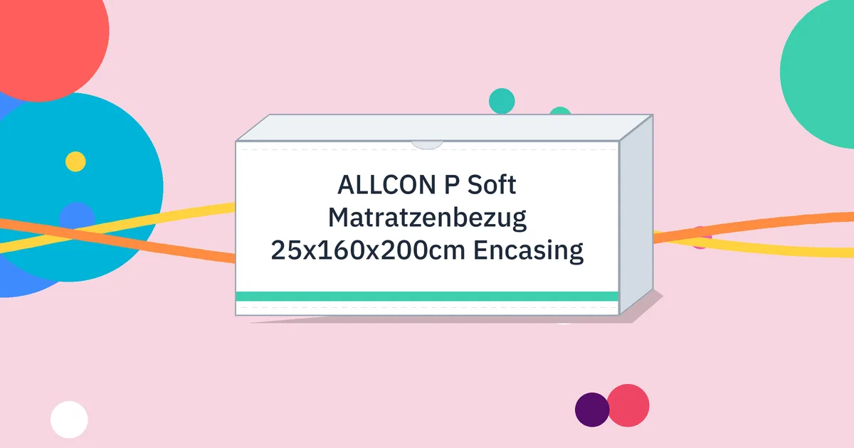 Symbolbild: Packung mit der Aufschrift ALLCON P Soft Matratzenbezug 25x160x200cm Encasing (PZN 20347823) – Verfügbarkeit und Bezug in Apotheken in Frankfurt am Main