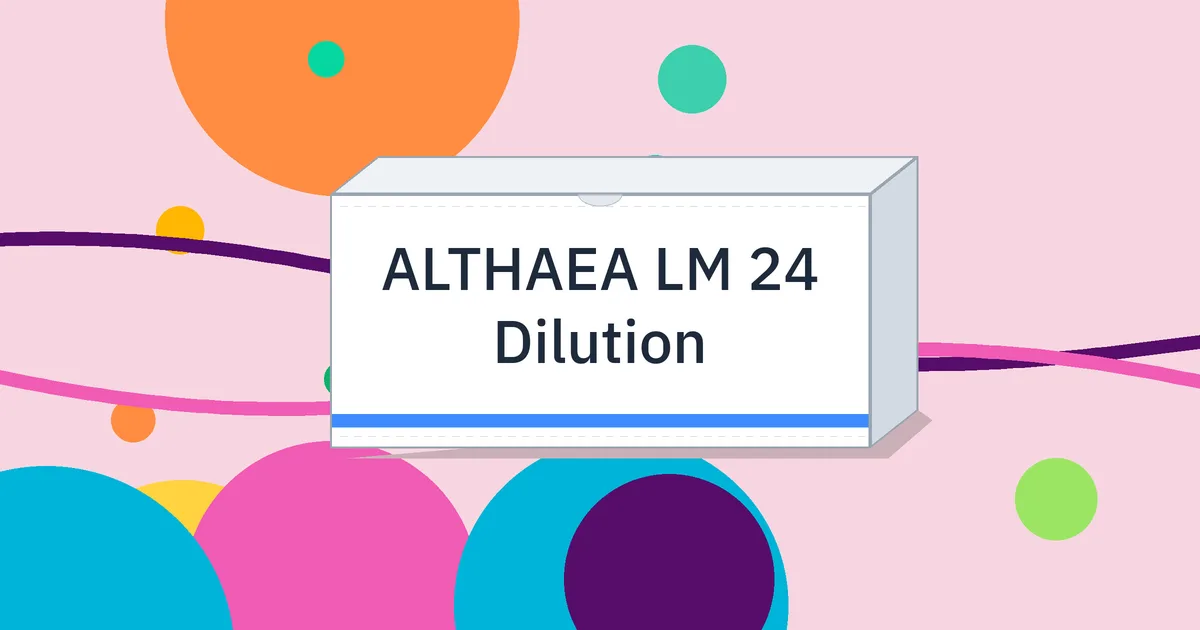 Symbolbild: Packung mit der Aufschrift ALTHAEA LM 24 Dilution (PZN 13315449) – Verfügbarkeit und Bezug in Apotheken in Frankfurt am Main