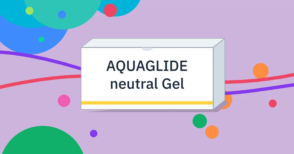 Symbolbild: Packung mit der Aufschrift AQUAGLIDE neutral Gel (PZN 16139935) – Verfügbarkeit und Bezug in Apotheken in Frankfurt am Main