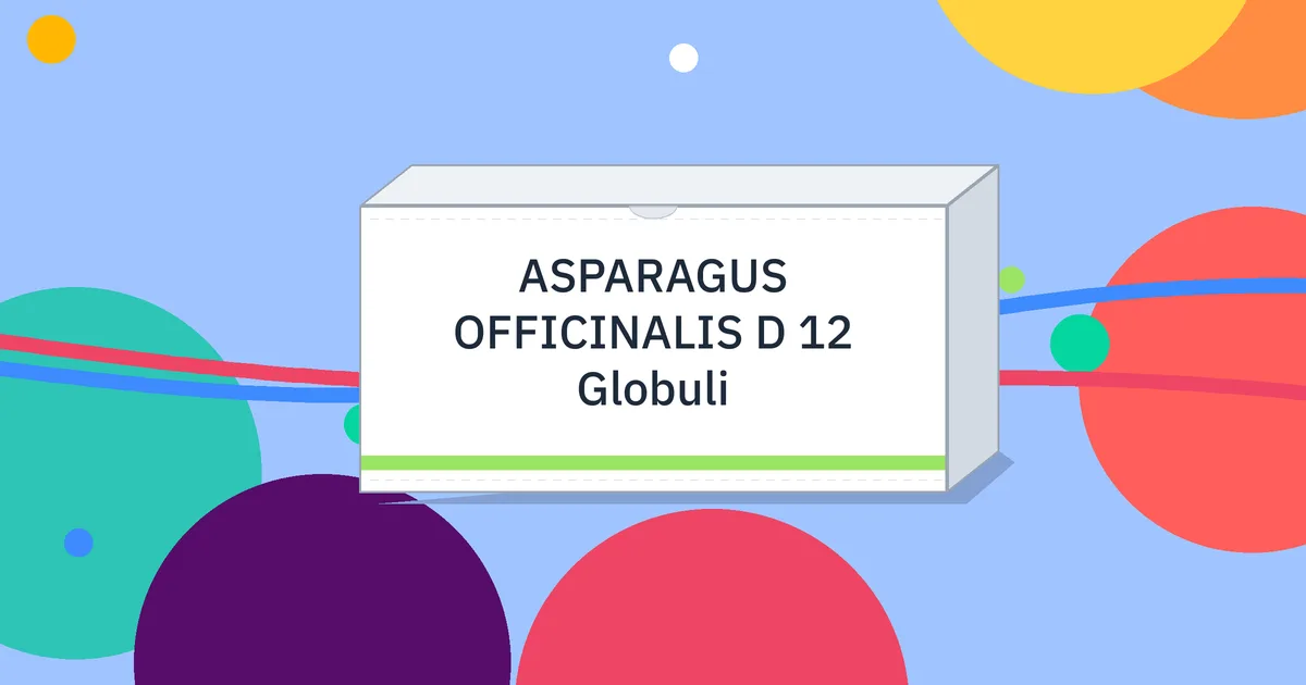 Symbolbild: Packung mit der Aufschrift ASPARAGUS OFFICINALIS D 12 Globuli (PZN 16689239) – Verfügbarkeit und Bezug in Apotheken in Frankfurt am Main