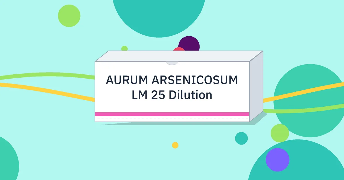 Symbolbild: Packung mit der Aufschrift AURUM ARSENICOSUM LM 25 Dilution (PZN 12783473) – Verfügbarkeit und Bezug in Apotheken in Frankfurt am Main