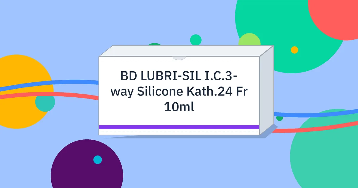 Symbolbild: Packung mit der Aufschrift BD LUBRI-SIL I.C.3-way Silicone Kath.24 Fr 10ml (PZN 20594711) – Verfügbarkeit und Bezug in Apotheken in Frankfurt am Main