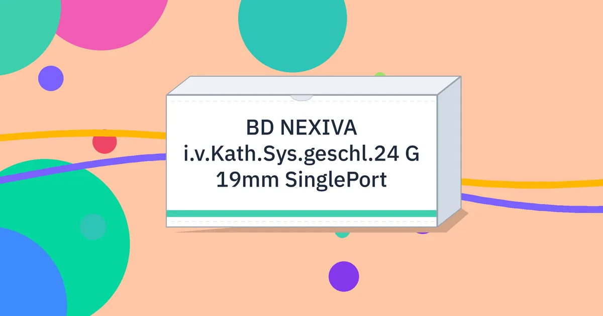 Symbolbild: Packung mit der Aufschrift BD NEXIVA i.v.Kath.Sys.geschl.24 G 19mm SinglePort (PZN 17830214) – Verfügbarkeit und Bezug in Apotheken in Frankfurt am Main