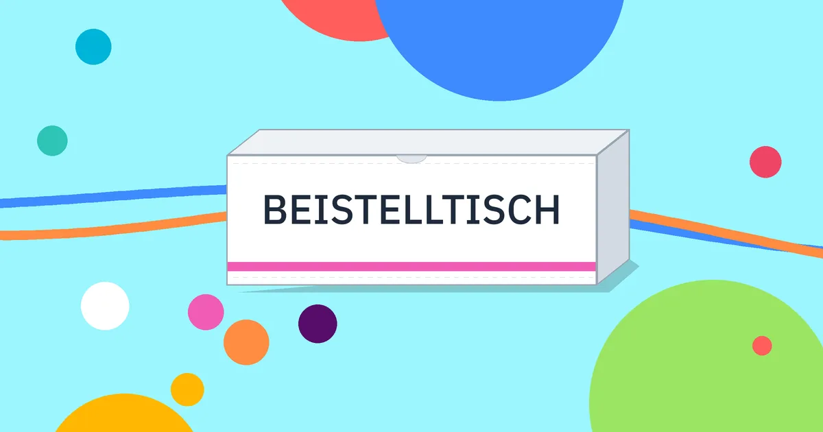 Symbolbild: Packung mit der Aufschrift BEISTELLTISCH (PZN 03668365) – Verfügbarkeit und Bezug in Apotheken in Frankfurt am Main