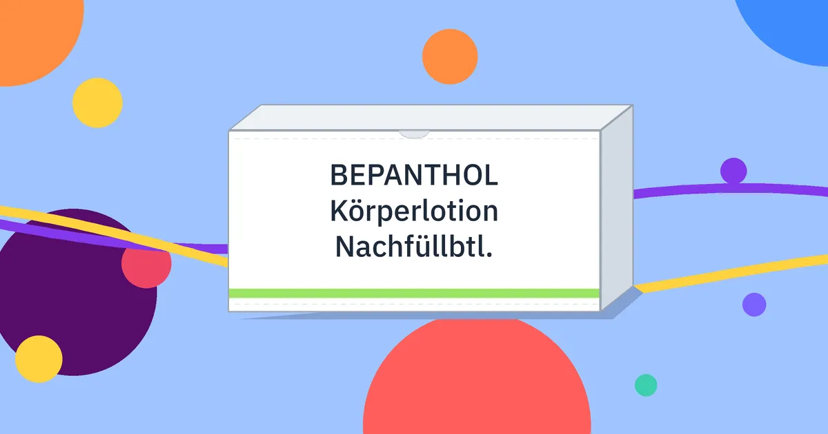 Symbolbild: Packung mit der Aufschrift BEPANTHOL Körperlotion Nachfüllbtl. (PZN 01627669) – Verfügbarkeit und Bezug in Apotheken in Frankfurt am Main
