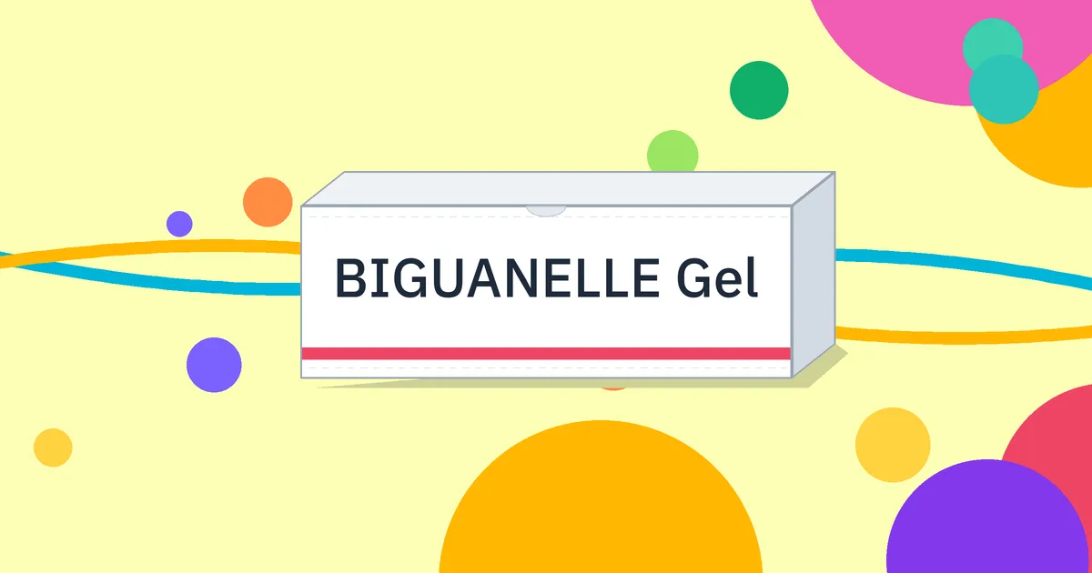 Symbolbild: Packung mit der Aufschrift BIGUANELLE Gel (PZN 07658754) – Verfügbarkeit und Bezug in Apotheken in Frankfurt am Main