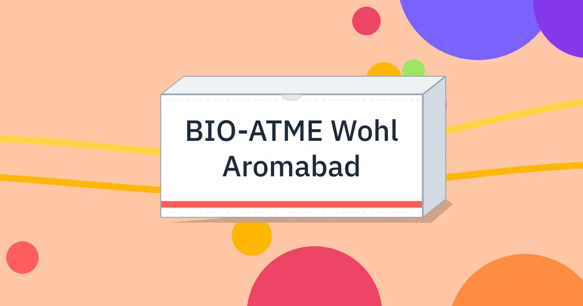 Symbolbild: Packung mit der Aufschrift BIO-ATME Wohl Aromabad (PZN 18881521) – Verfügbarkeit und Bezug in Apotheken in Frankfurt am Main