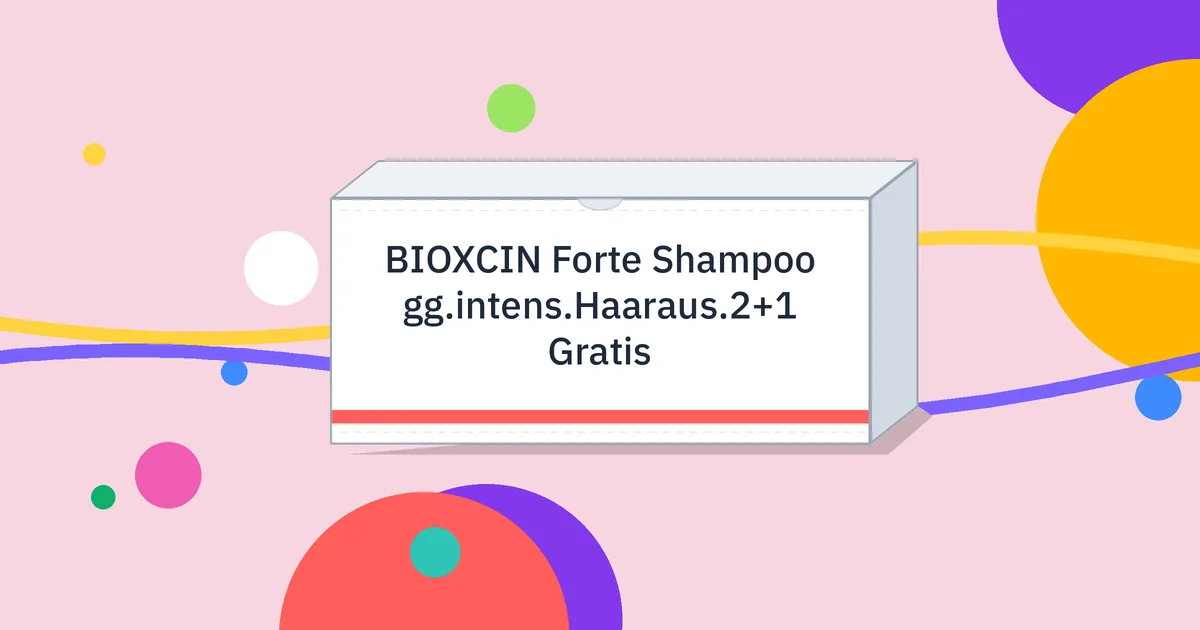 Symbolbild: Packung mit der Aufschrift BIOXCIN Forte Shampoo gg.intens.Haaraus.2+1 Gratis (PZN 20523332) – Verfügbarkeit und Bezug in Apotheken in Frankfurt am Main