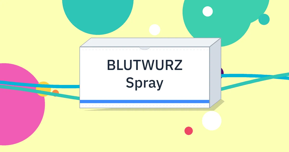 Symbolbild: Packung mit der Aufschrift BLUTWURZ Spray (PZN 12496489) – Verfügbarkeit und Bezug in Apotheken in Frankfurt am Main