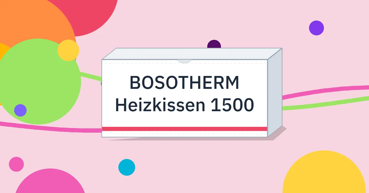 Symbolbild: Packung mit der Aufschrift BOSOTHERM Heizkissen 1500 (PZN 02470164) – Verfügbarkeit und Bezug in Apotheken in Frankfurt am Main