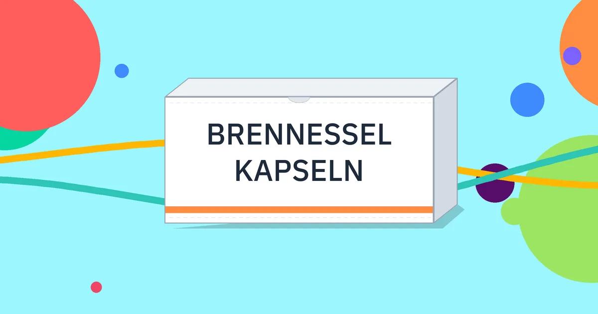 Symbolbild: Packung mit der Aufschrift BRENNESSEL KAPSELN (PZN 04802819) – Verfügbarkeit und Bezug in Apotheken in Frankfurt am Main