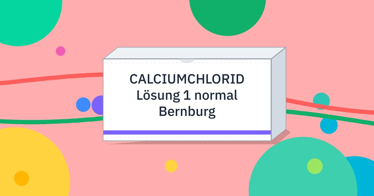Symbolbild: Packung mit der Aufschrift CALCIUMCHLORID Lösung 1 normal Bernburg (PZN 04555574) – Verfügbarkeit und Bezug in Apotheken in Frankfurt am Main