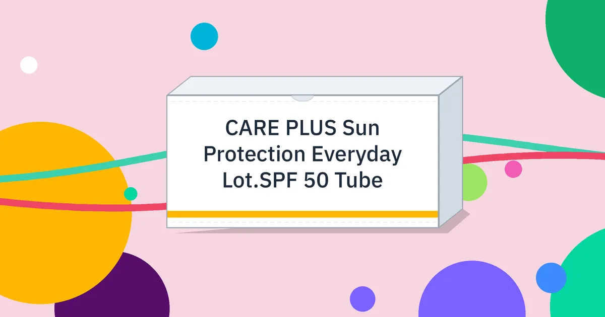 Symbolbild: Packung mit der Aufschrift CARE PLUS Sun Protection Everyday Lot.SPF 50 Tube (PZN 20361272) – Verfügbarkeit und Bezug in Apotheken in Frankfurt am Main