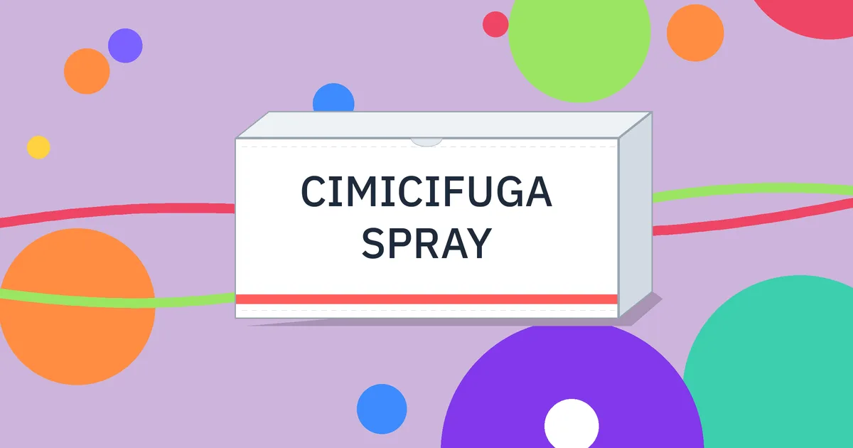 Symbolbild: Packung mit der Aufschrift CIMICIFUGA SPRAY (PZN 18780754) – Verfügbarkeit und Bezug in Apotheken in Frankfurt am Main