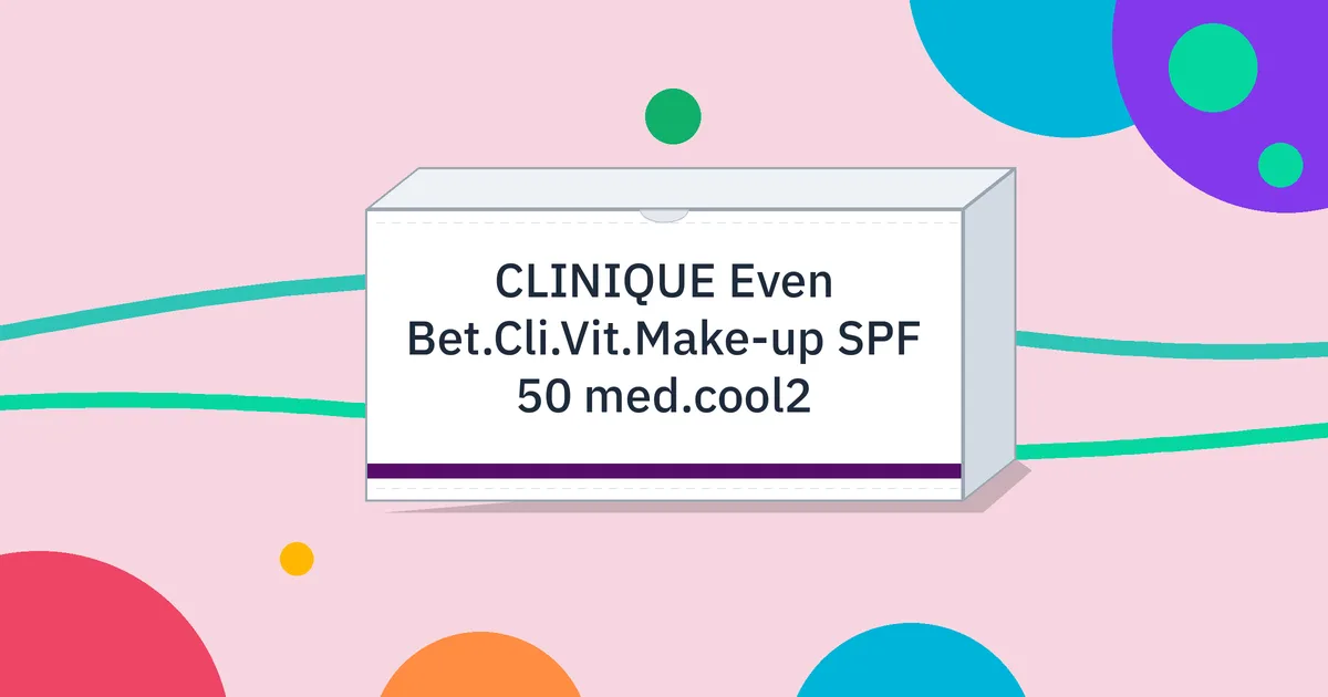 Symbolbild: Packung mit der Aufschrift CLINIQUE Even Bet.Cli.Vit.Make-up SPF 50 med.cool2 (PZN 19633297) – Verfügbarkeit und Bezug in Apotheken in Frankfurt am Main