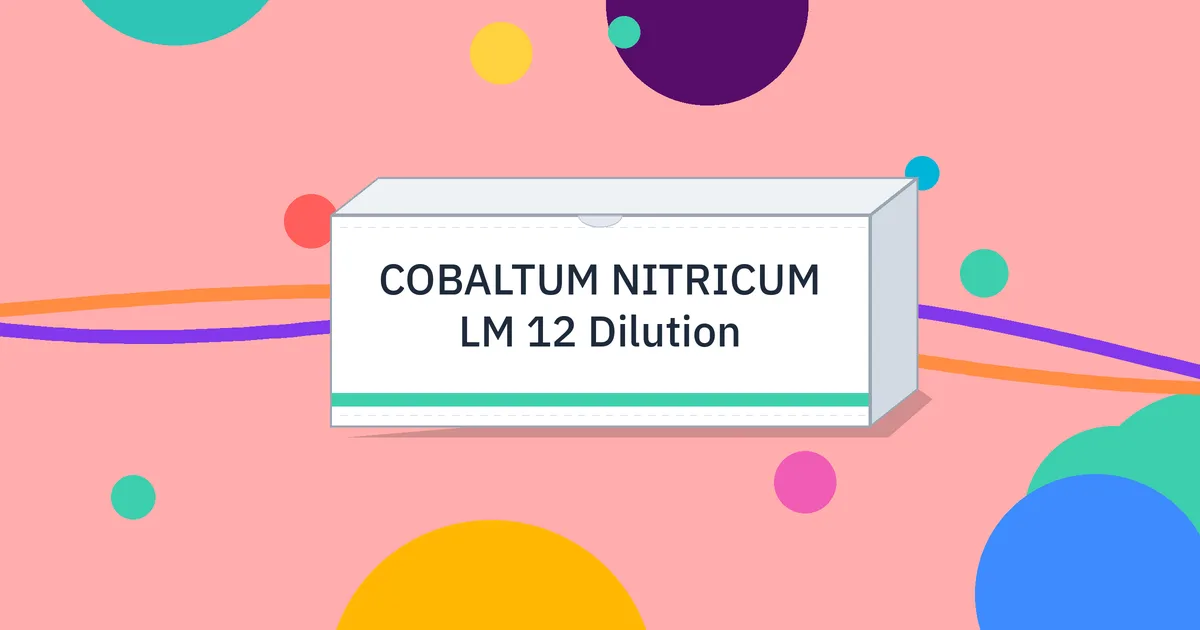 Symbolbild: Packung mit der Aufschrift COBALTUM NITRICUM LM 12 Dilution (PZN 12823592) – Verfügbarkeit und Bezug in Apotheken in Frankfurt am Main