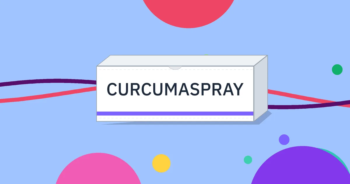 Symbolbild: Packung mit der Aufschrift CURCUMASPRAY (PZN 11873553) – Verfügbarkeit und Bezug in Apotheken in Frankfurt am Main