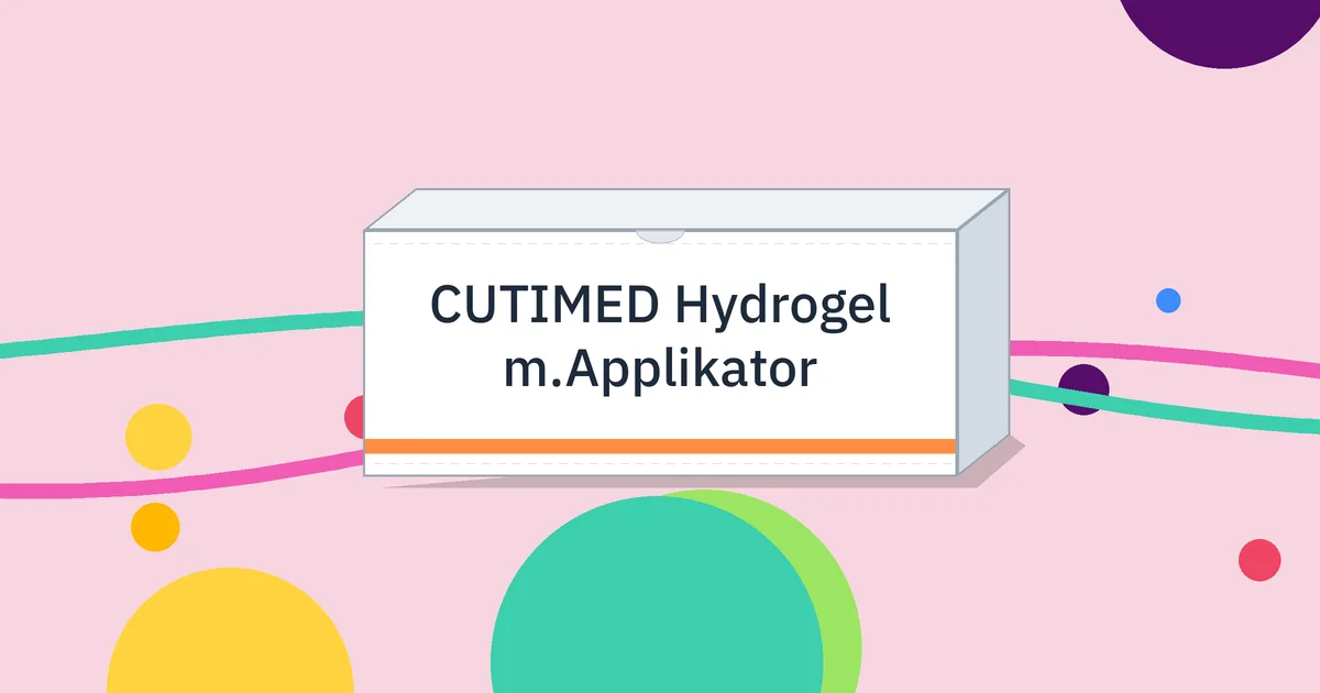 Symbolbild: Packung mit der Aufschrift CUTIMED Hydrogel m.Applikator (PZN 14372739) – Verfügbarkeit und Bezug in Apotheken in Frankfurt am Main