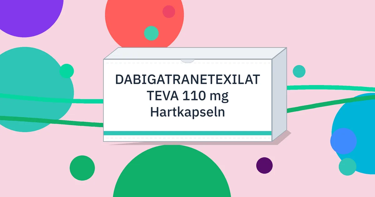 Symbolbild: Packung mit der Aufschrift DABIGATRANETEXILAT TEVA 110 mg Hartkapseln (PZN 19382599) – Verfügbarkeit und Bezug in Apotheken in Frankfurt am Main