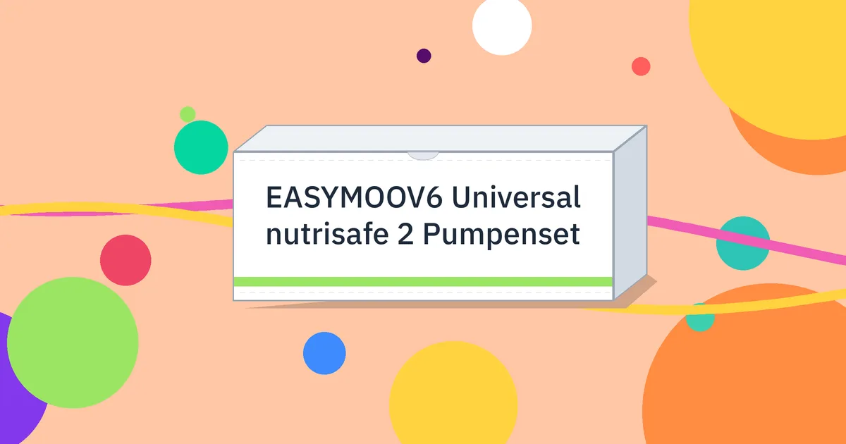 Symbolbild: Packung mit der Aufschrift EASYMOOV6 Universal nutrisafe 2 Pumpenset (PZN 13965704) – Verfügbarkeit und Bezug in Apotheken in Frankfurt am Main