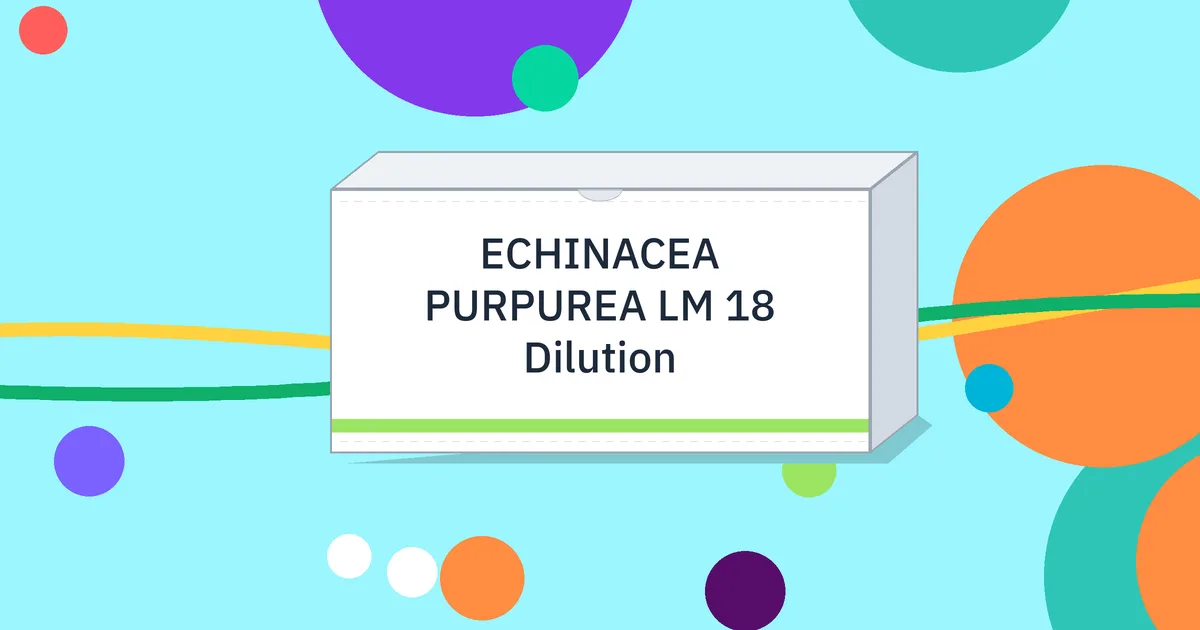 Symbolbild: Packung mit der Aufschrift ECHINACEA PURPUREA LM 18 Dilution (PZN 13468489) – Verfügbarkeit und Bezug in Apotheken in Frankfurt am Main