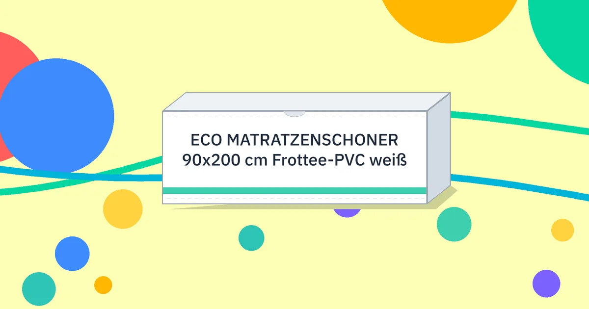 Symbolbild: Packung mit der Aufschrift ECO MATRATZENSCHONER 90x200 cm Frottee-PVC weiß (PZN 10729363) – Verfügbarkeit und Bezug in Apotheken in Frankfurt am Main