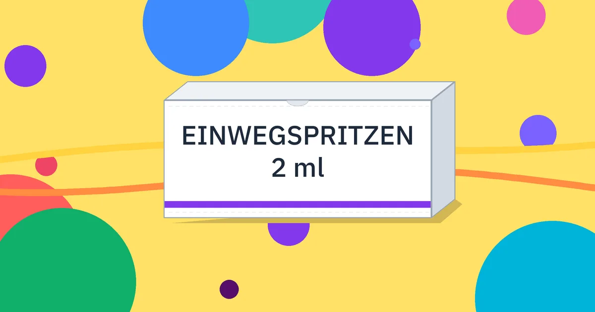 Symbolbild: Packung mit der Aufschrift EINWEGSPRITZEN 2 ml (PZN 09314094) – Verfügbarkeit und Bezug in Apotheken in Frankfurt am Main