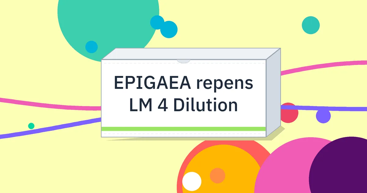 Symbolbild: Packung mit der Aufschrift EPIGAEA repens LM 4 Dilution (PZN 13471534) – Verfügbarkeit und Bezug in Apotheken in Frankfurt am Main