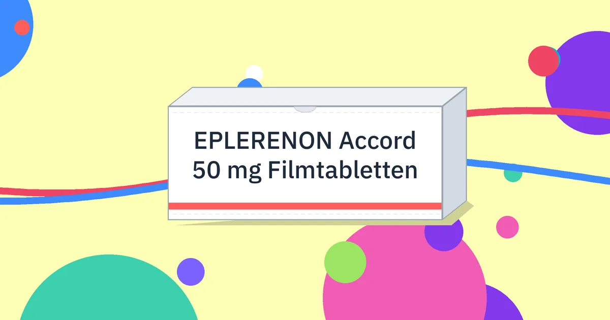 Symbolbild: Packung mit der Aufschrift EPLERENON Accord 50 mg Filmtabletten (PZN 12379884) – Verfügbarkeit und Bezug in Apotheken in Frankfurt am Main