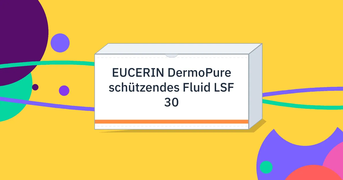 Symbolbild: Packung mit der Aufschrift EUCERIN DermoPure schützendes Fluid LSF 30 (PZN 16907127) – Verfügbarkeit und Bezug in Apotheken in Frankfurt am Main