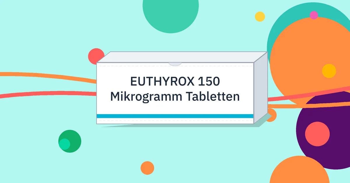 Symbolbild: Packung mit der Aufschrift EUTHYROX 150 Mikrogramm Tabletten (PZN 02754878) – Verfügbarkeit und Bezug in Apotheken in Frankfurt am Main