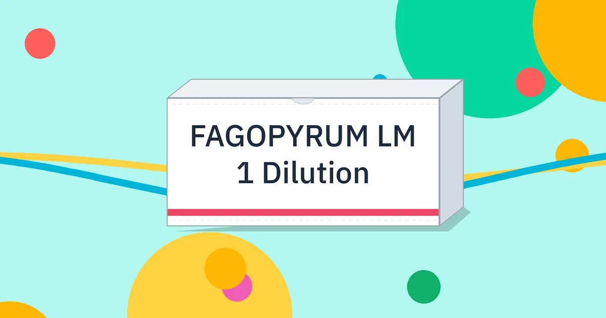 Symbolbild: Packung mit der Aufschrift FAGOPYRUM LM 1 Dilution (PZN 13486369) – Verfügbarkeit und Bezug in Apotheken in Frankfurt am Main